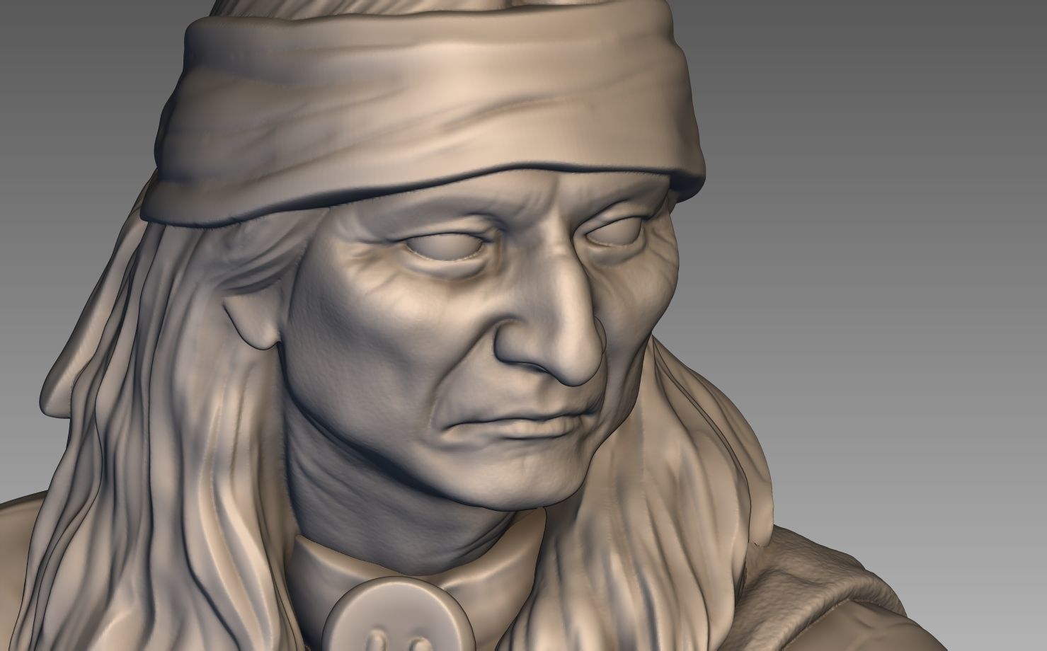 American Native Apache 3D model 3D printable | CGTrader