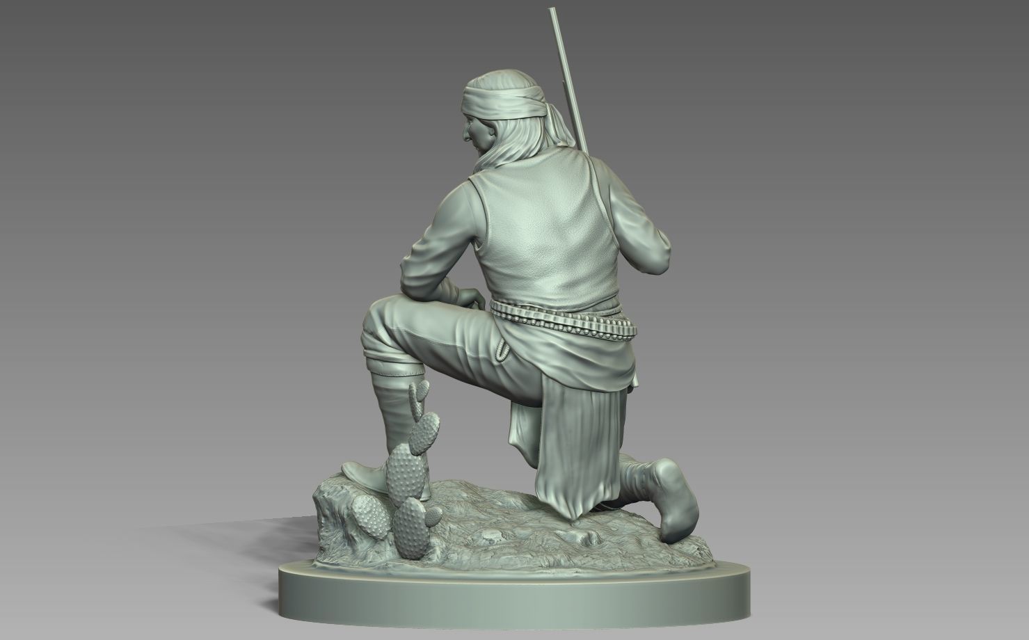 American Native Apache 3D model 3D printable | CGTrader