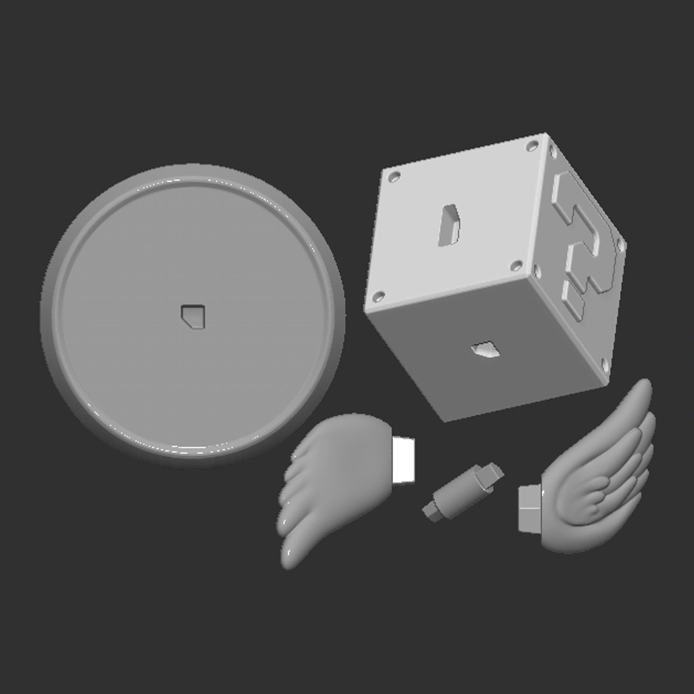 Mario Flying Question Block Based 3D model 3D printable | CGTrader