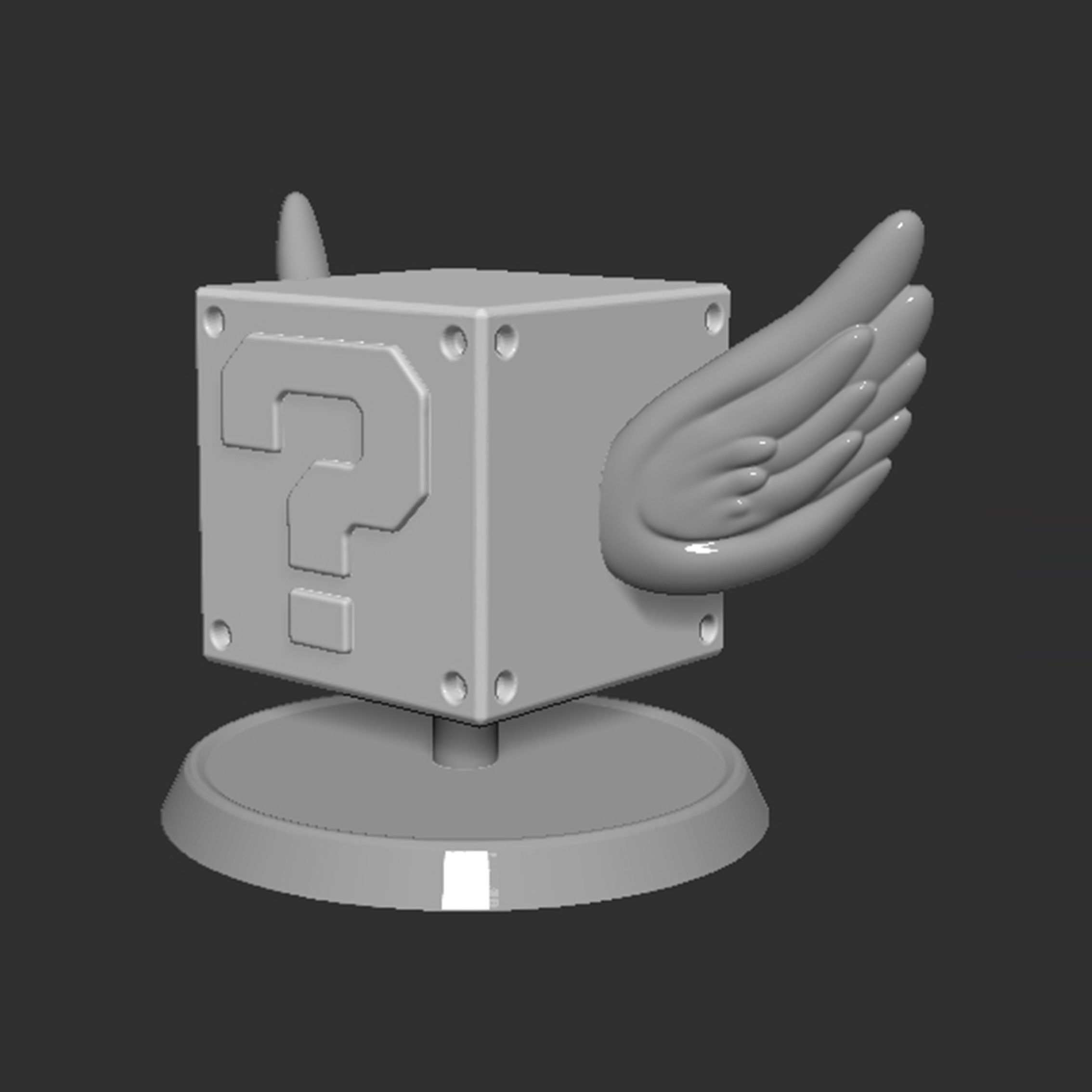 Mario Flying Question Block Based 3D model 3D printable | CGTrader