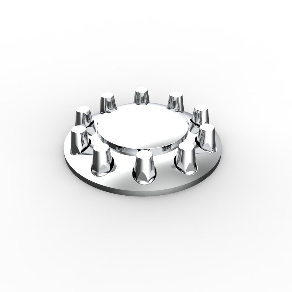Axle Wheel Chrome Plastic Cover 3D model | CGTrader