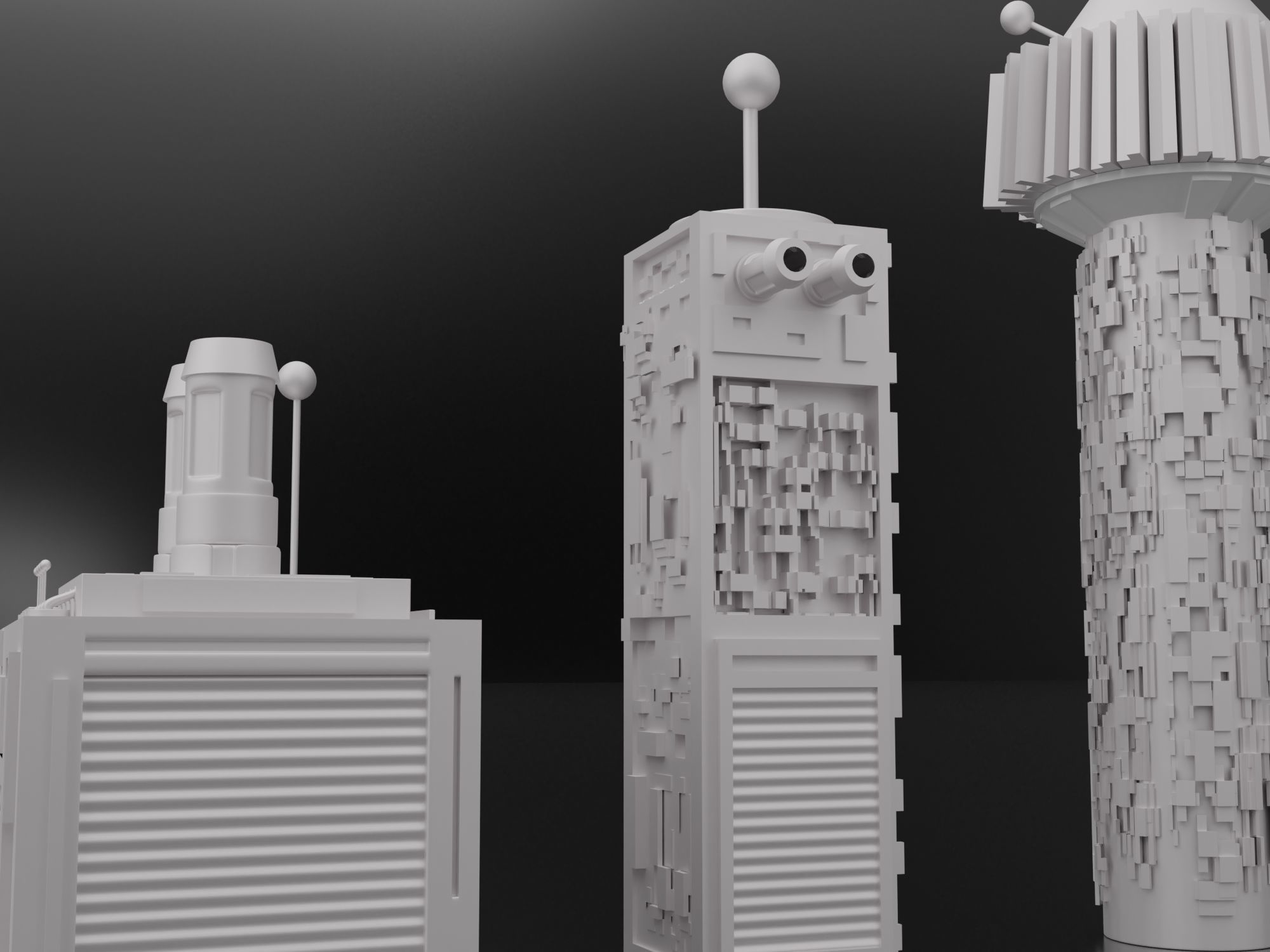 Sci fi hard surface building free 3D model | CGTrader