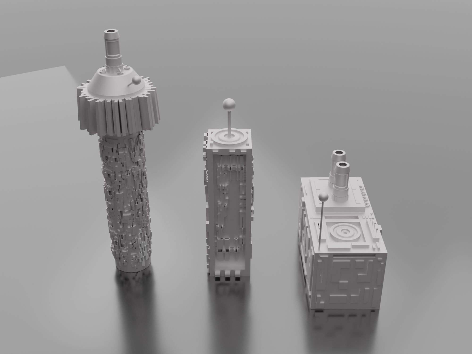 Sci fi hard surface building free 3D model | CGTrader
