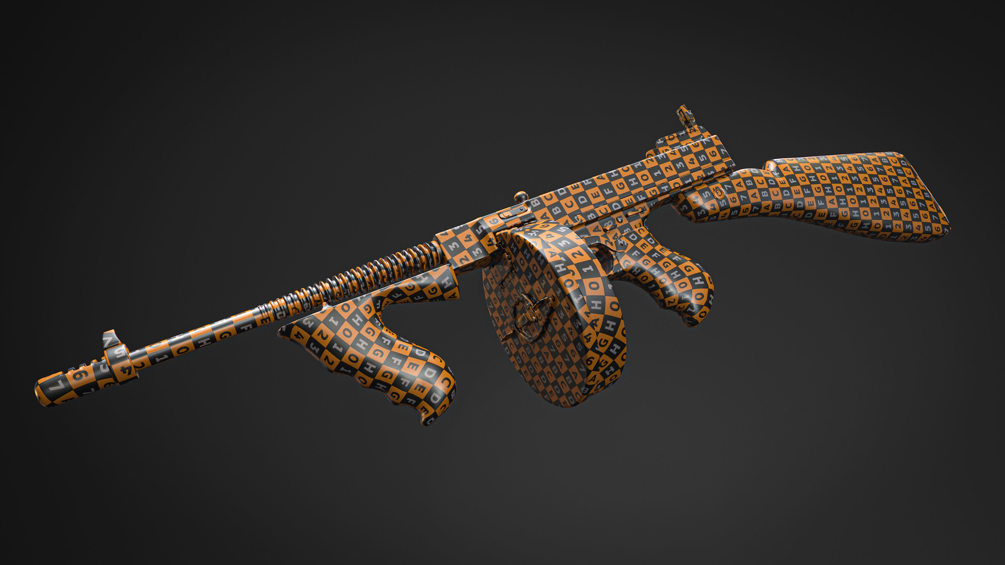 Thompson m1927 submachine gun 3D model | CGTrader