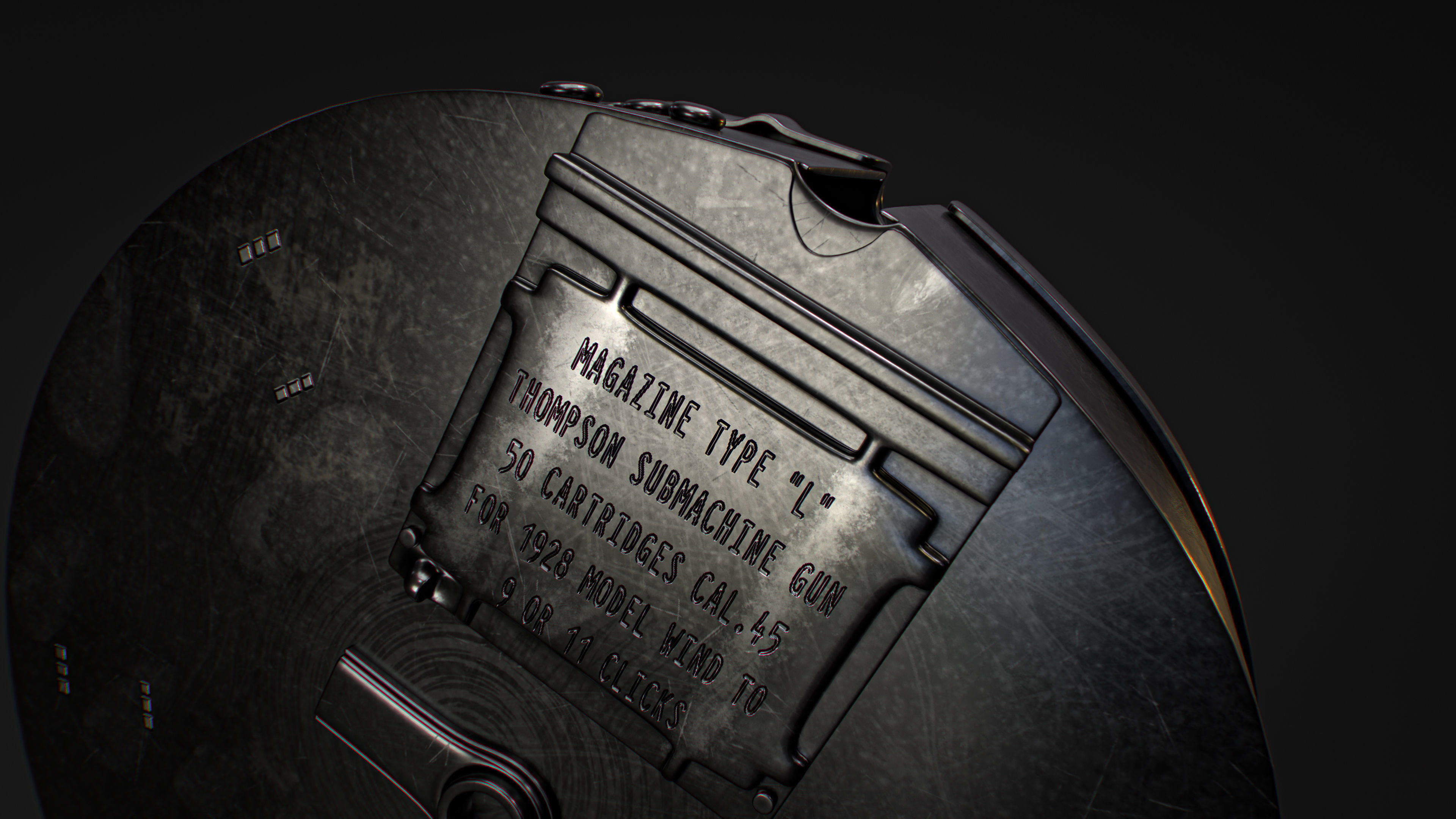 Thompson m1927 submachine gun 3D model | CGTrader