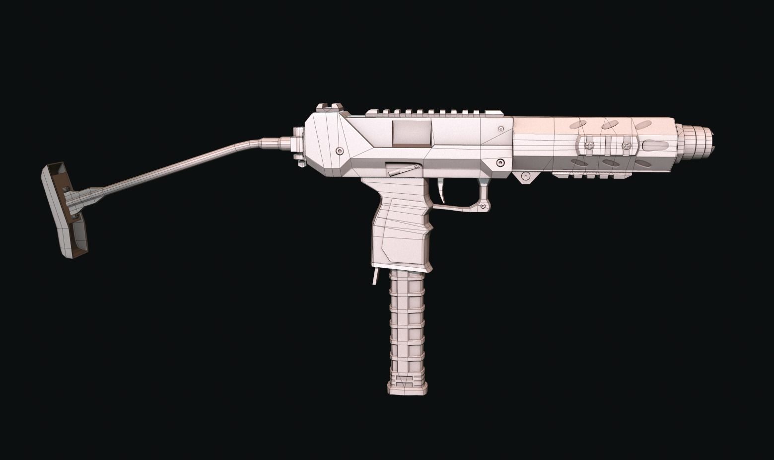 3D model SMG 12 Lowpoly and Highpoly VR / AR / low-poly | CGTrader