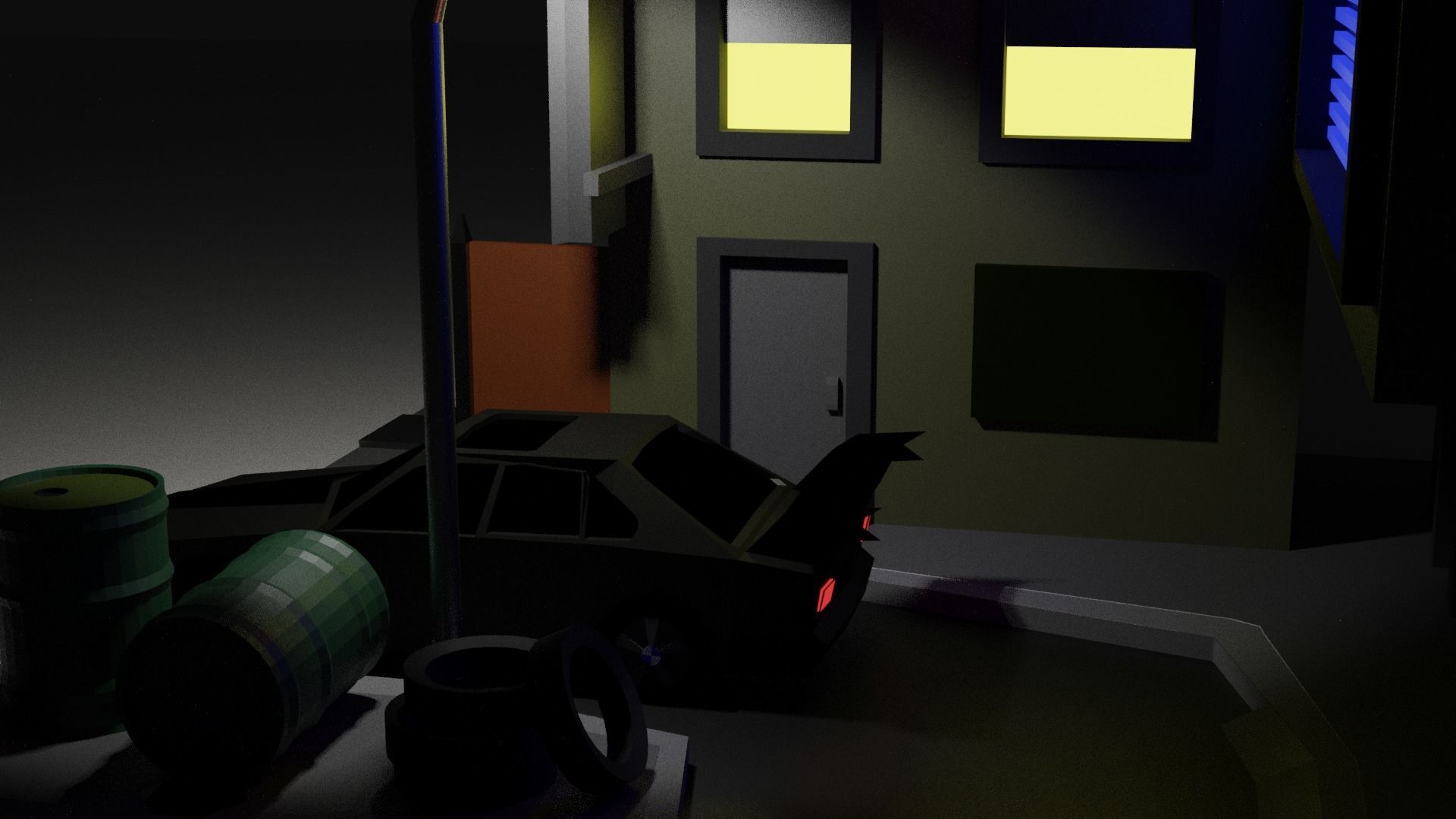 3D model a scene in the style of the 90s VR / AR / low-poly | CGTrader