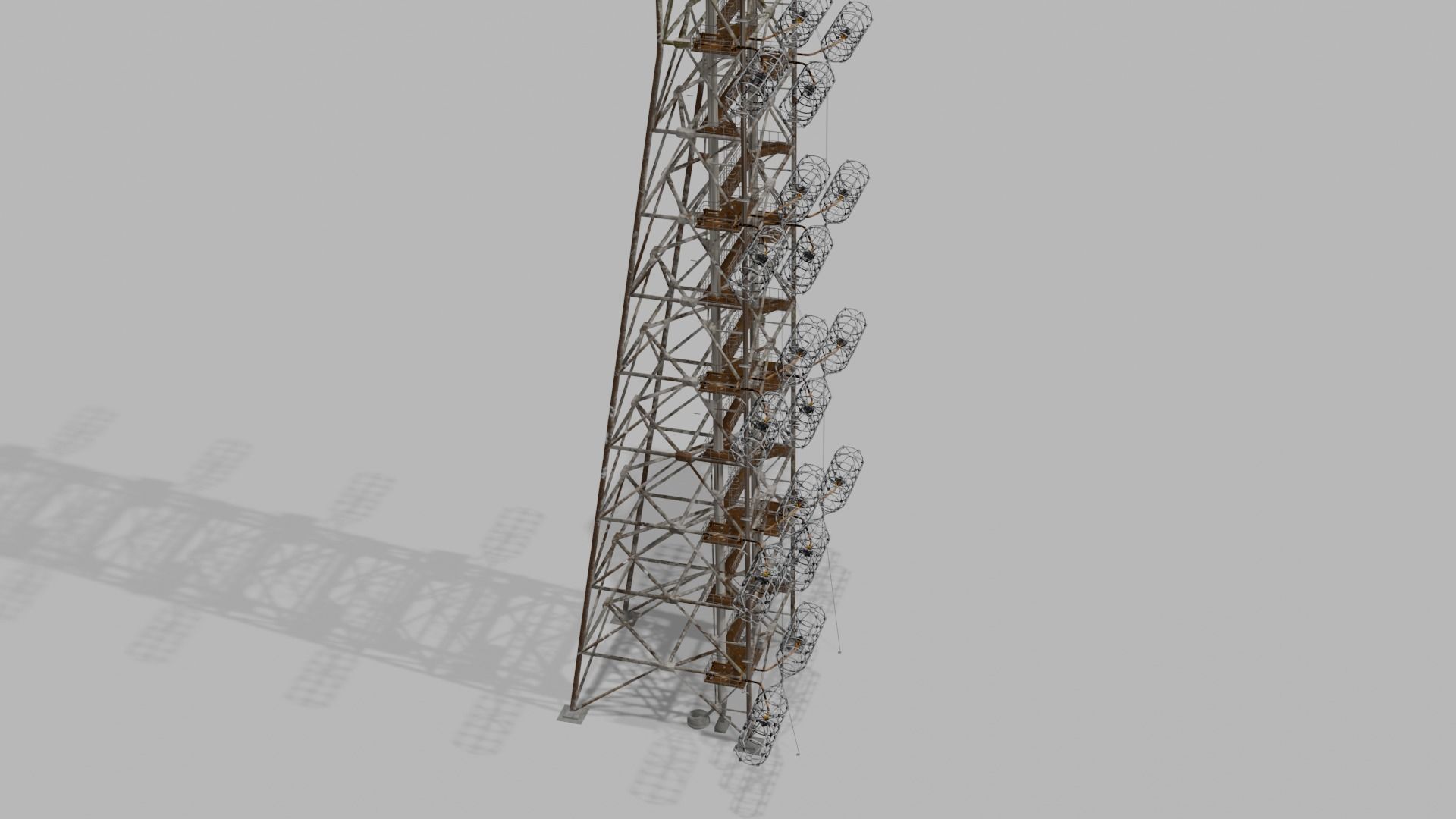Chernobyl RLS Radar 5N32 Duga BIG MAST 3D model | CGTrader