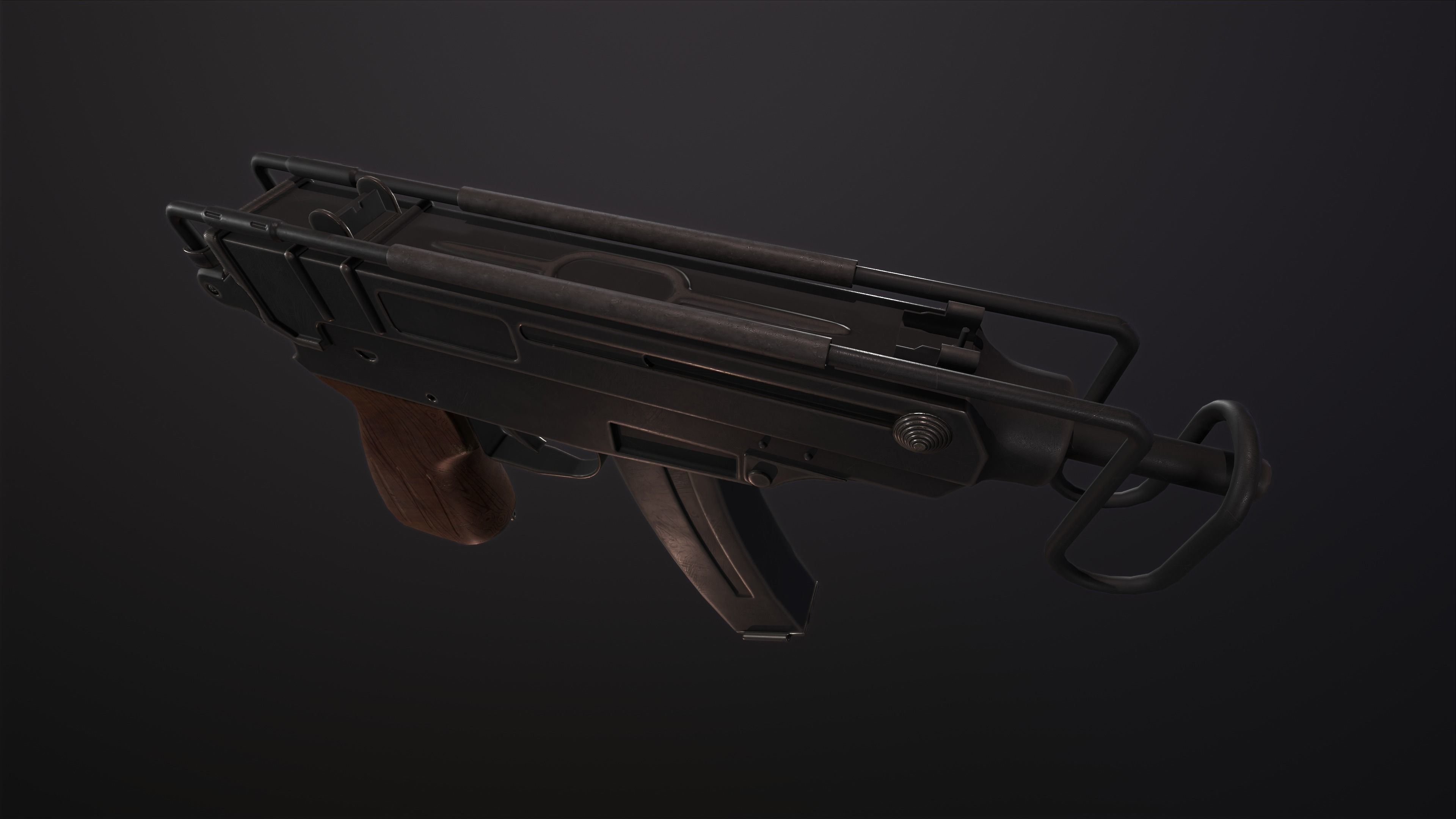 3D model Gameready submachine gun Vz 61 Scorpion VR / AR / low-poly ...