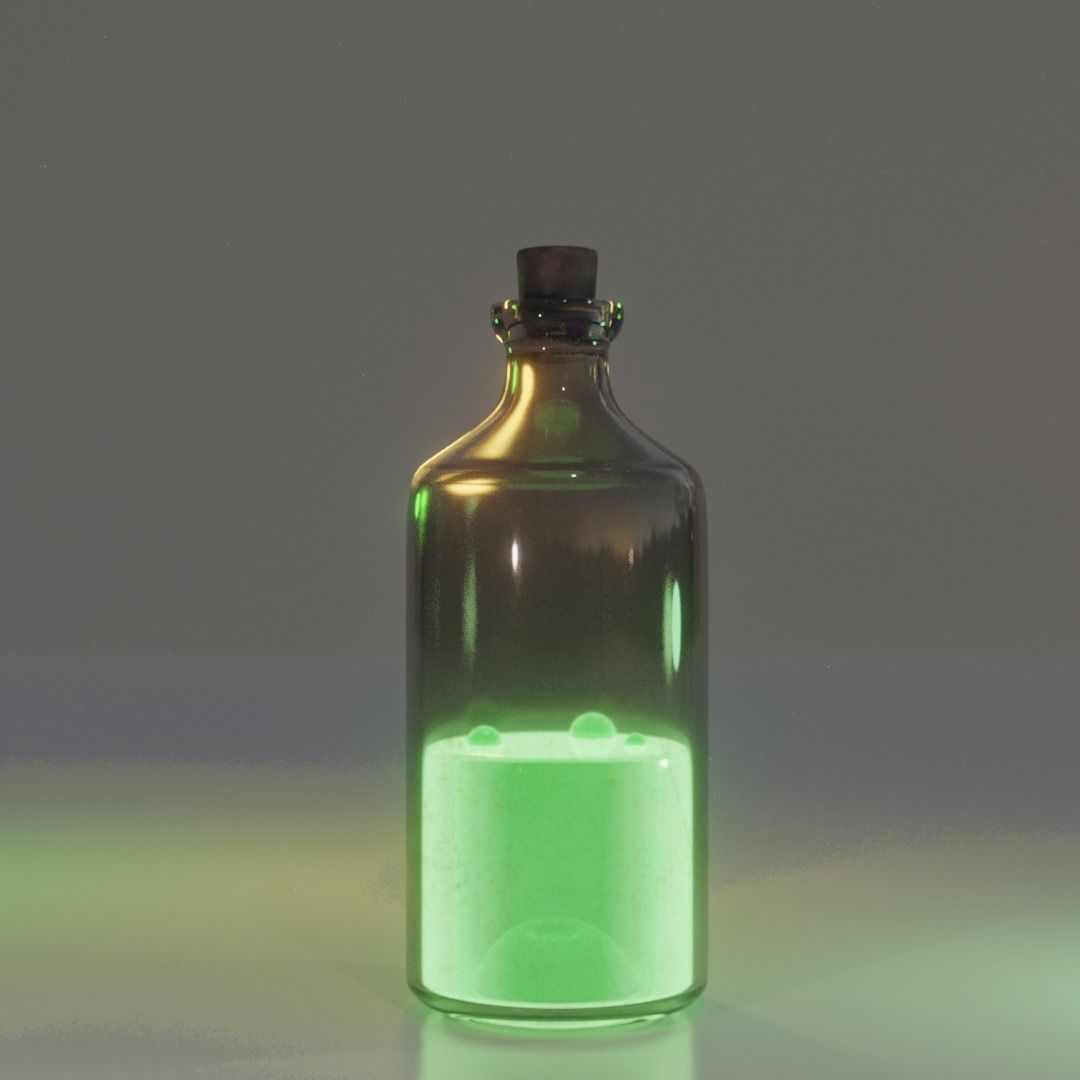Halloween potion bottles blender 3 piece pack 3D model | CGTrader