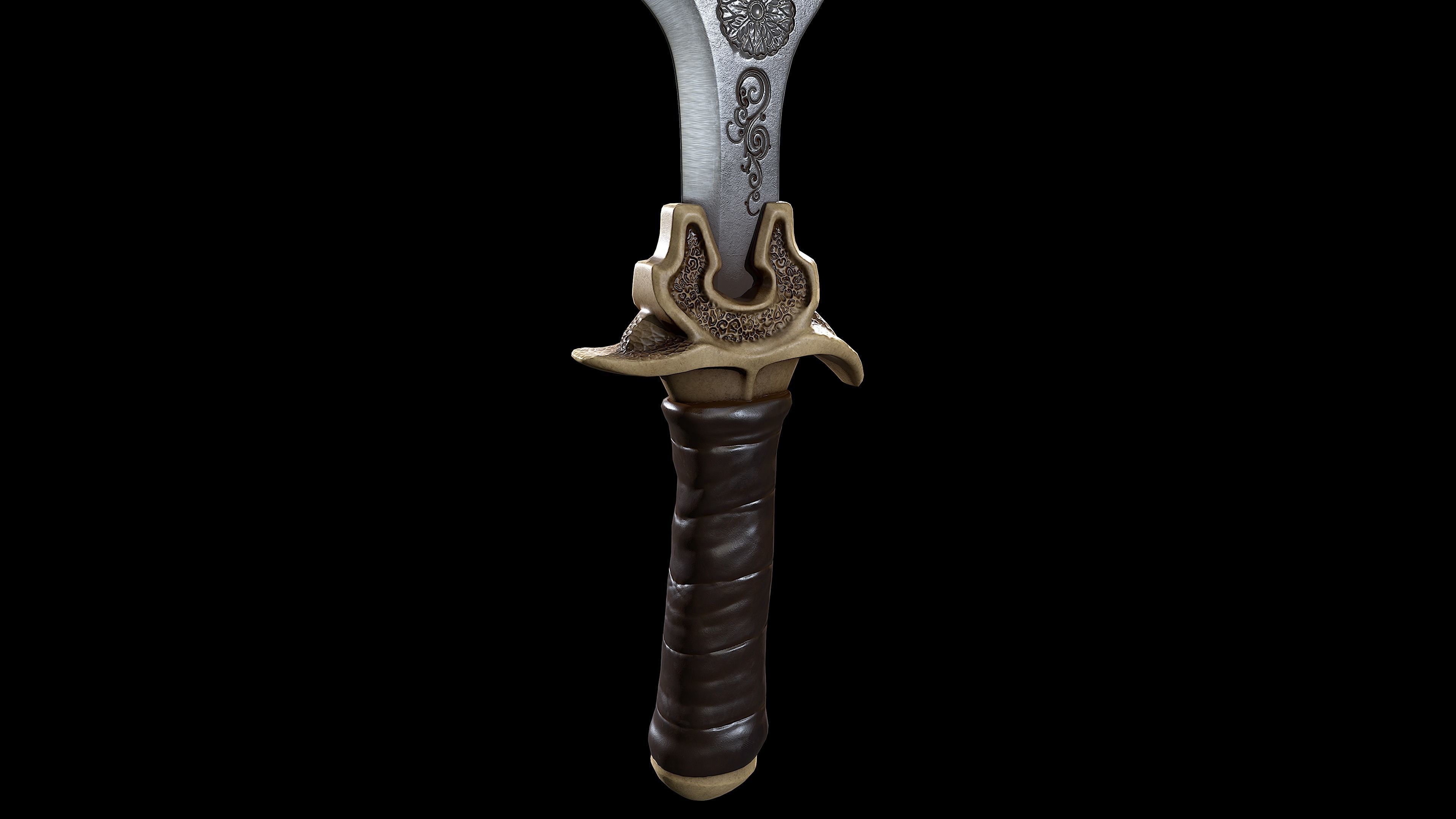 3D model Sickle elder scrolls iii sword VR / AR / low-poly | CGTrader