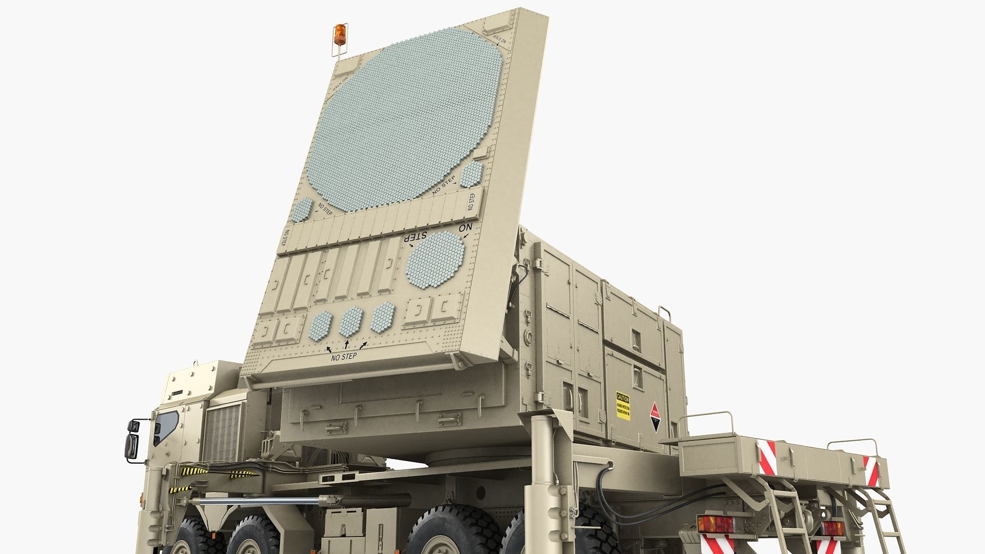 Radar MPQ-53 based on MAN truck armor chassis 3D model | CGTrader
