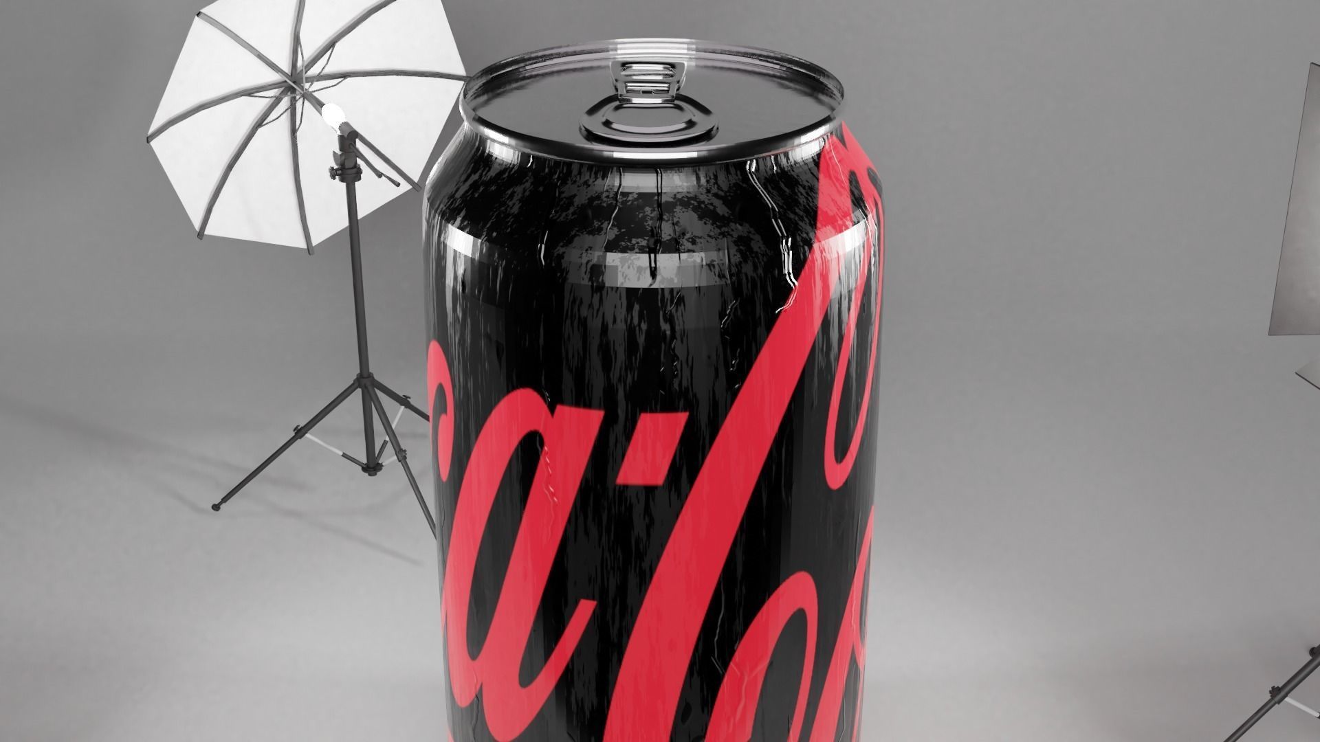 Standard COCA COLA Can 330 ML W Water Droplets 3D model | CGTrader