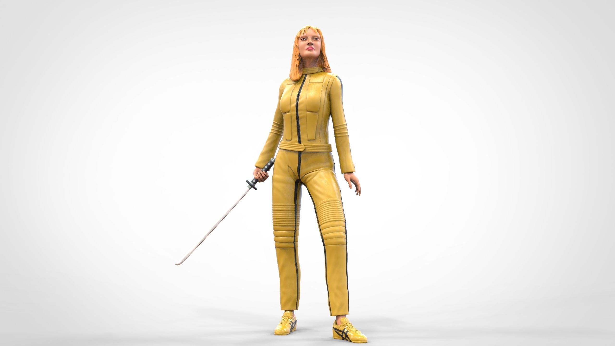 The bride in kill bill Movie 3D model 3D printable | CGTrader