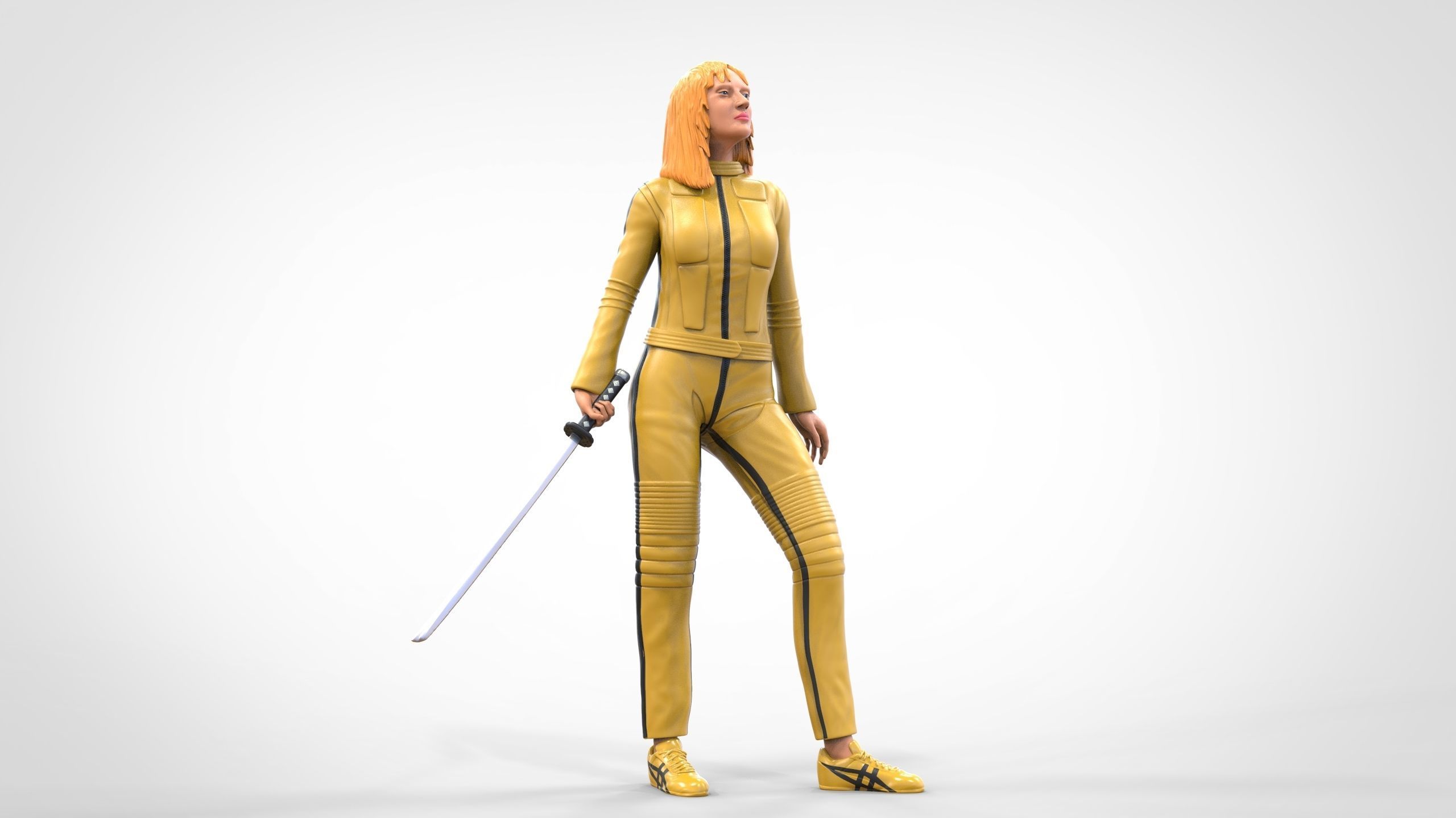 The bride in kill bill Movie 3D model 3D printable | CGTrader
