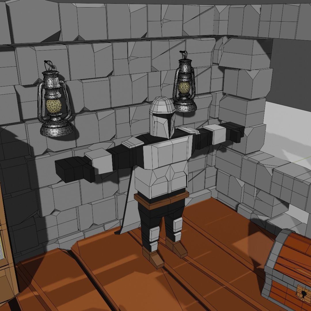 3D model knight room VR / AR / low-poly | CGTrader
