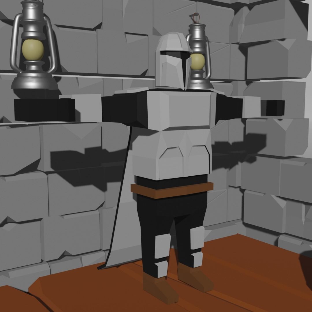 3D model knight room VR / AR / low-poly | CGTrader