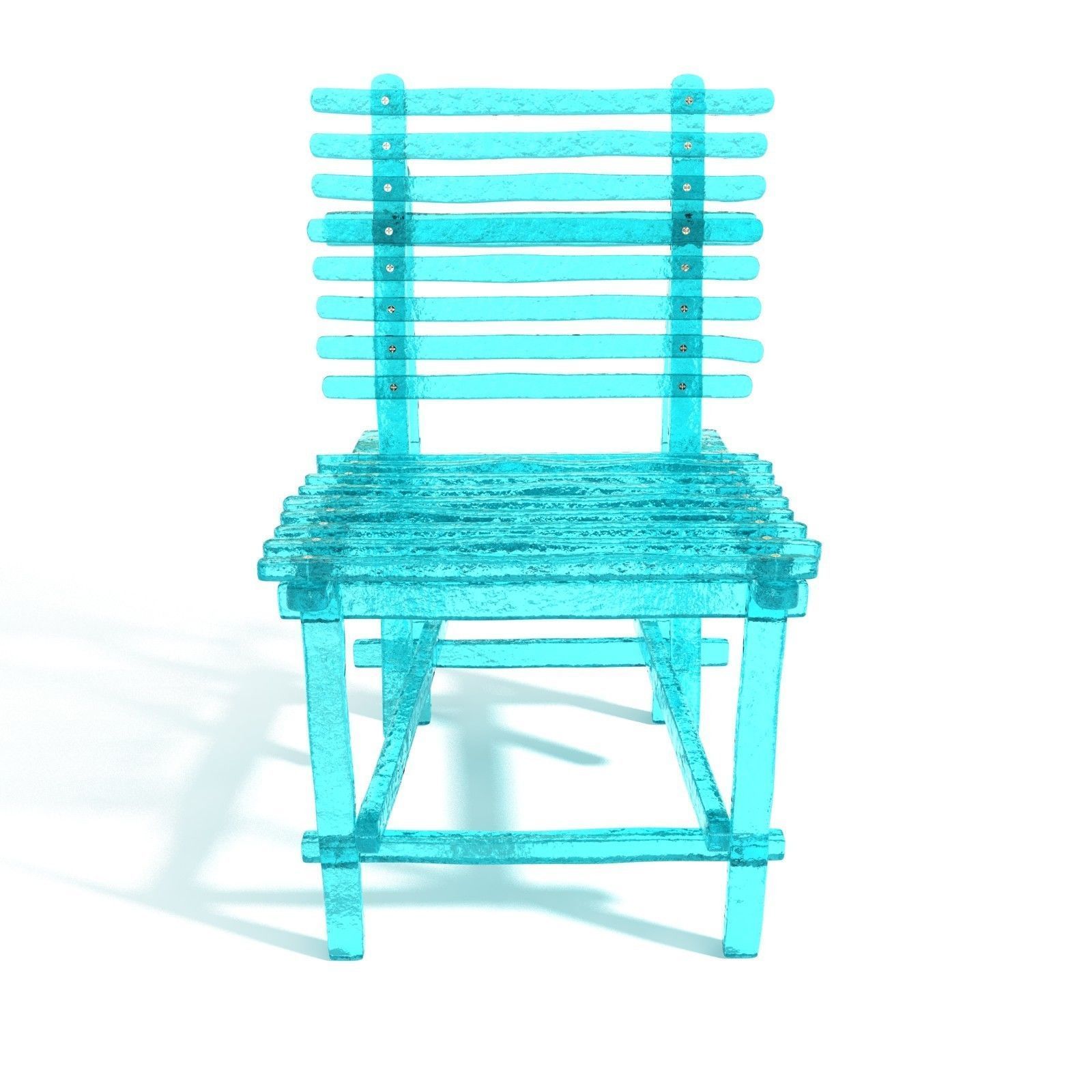 Edra Amare Round Table Polycarbonate Outdoor Chair 3D model | CGTrader