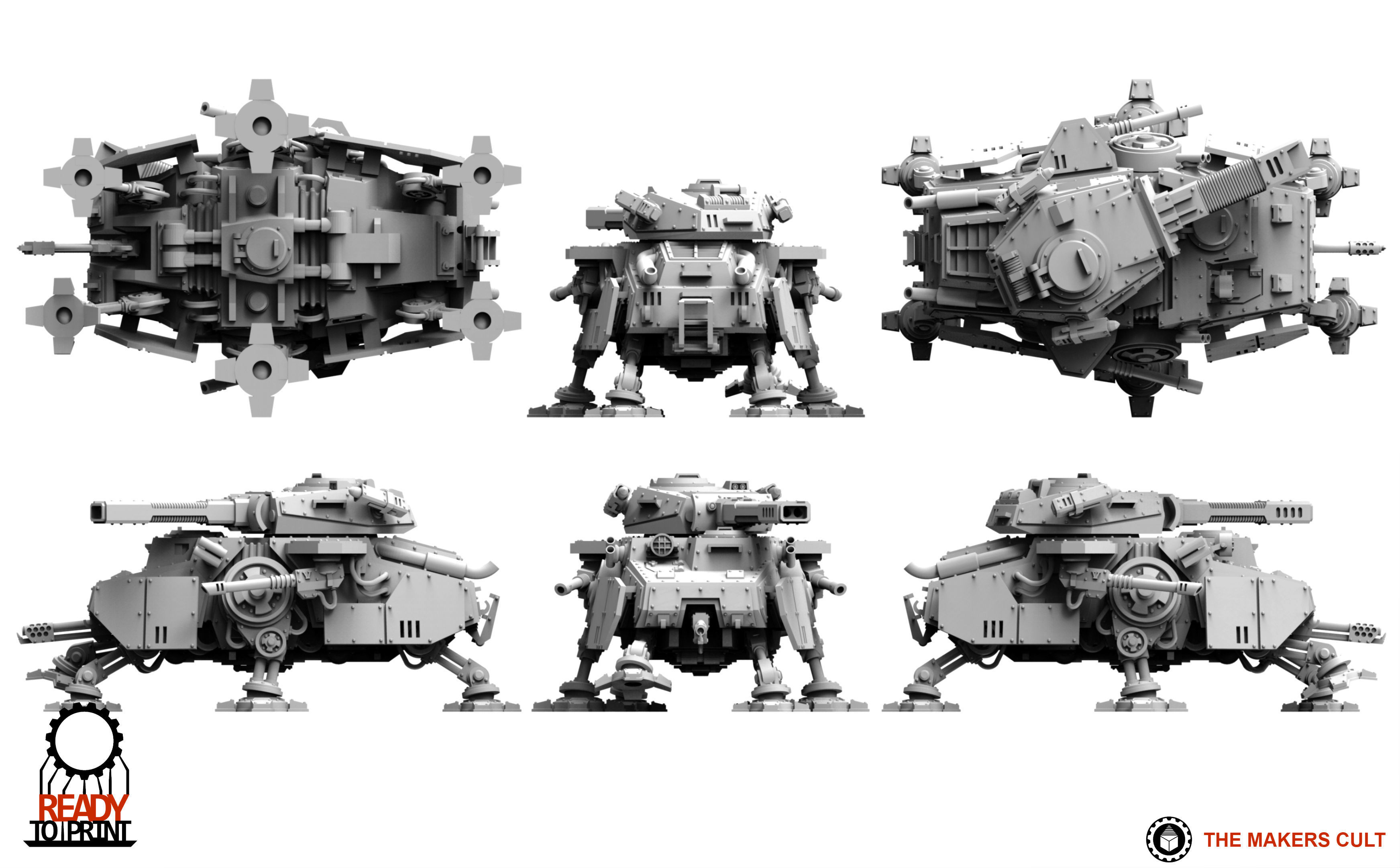 Valour Korps - Battle Walker 3D model 3D printable | CGTrader