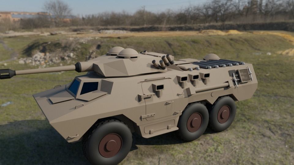 Ratel South African infantry fighting vehicle free 3D model | CGTrader