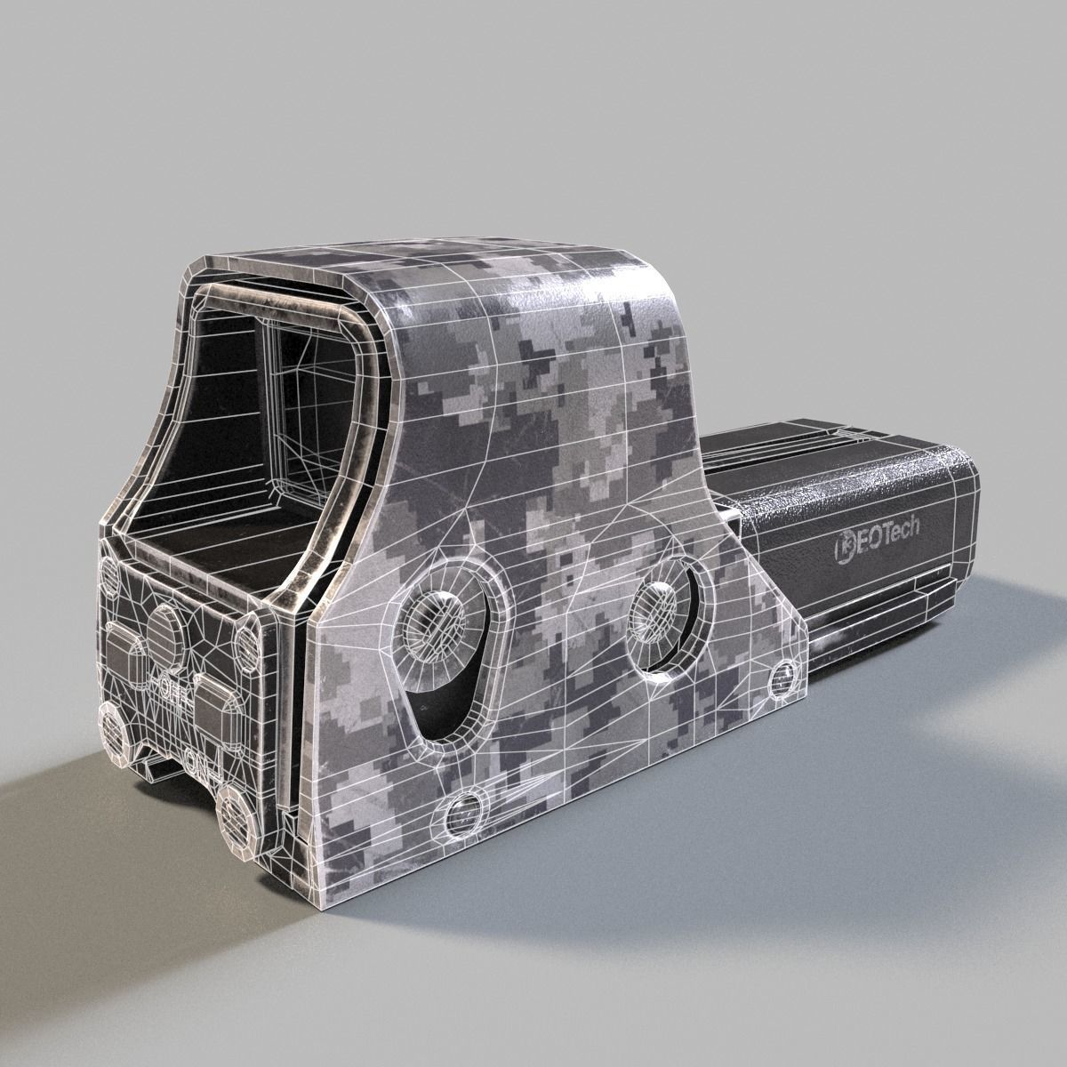 3D model Eotech 552 Holographic sight - Low poly PBR VR / AR / low-poly ...