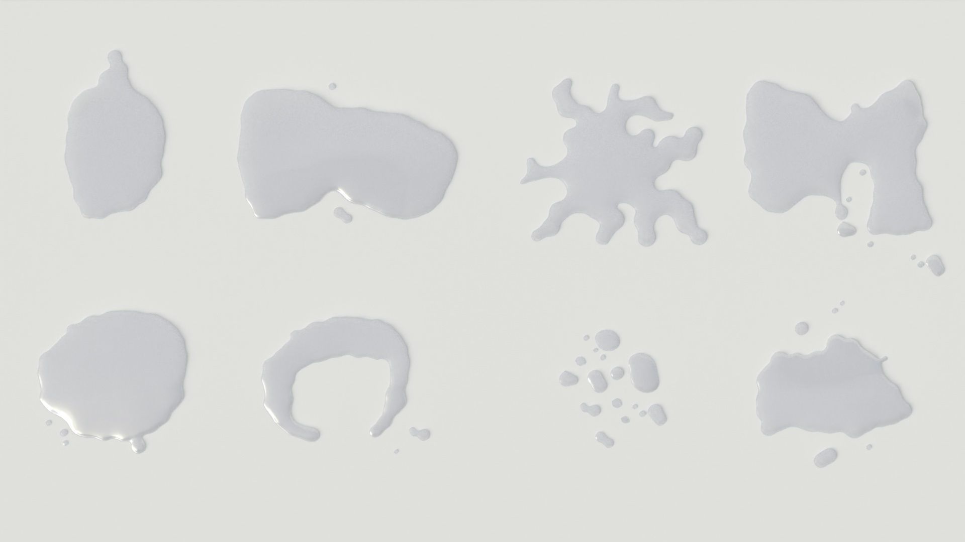 Water Puddles Collection 3D model | CGTrader