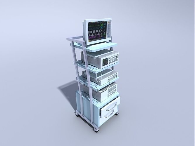 rack for medical equipment 1 3D model | CGTrader