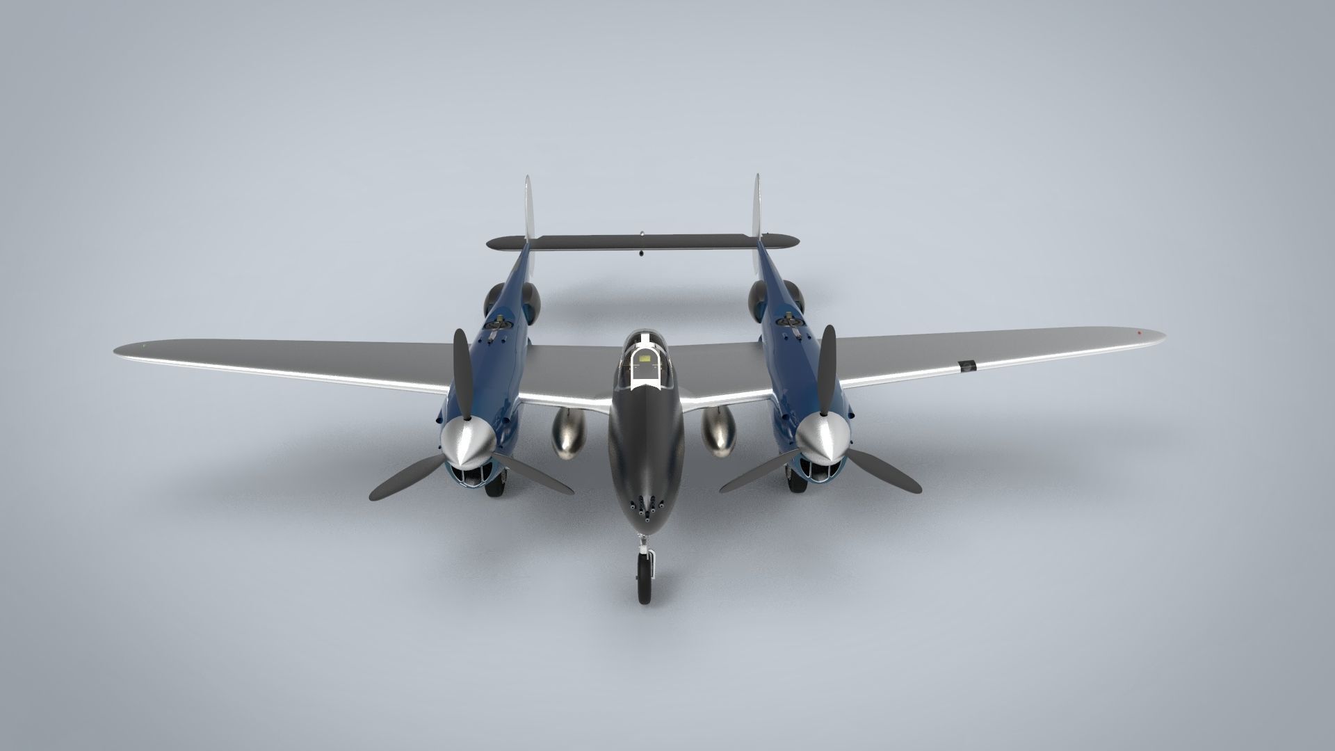 Lockheed P-38 Lightning 3D model | CGTrader