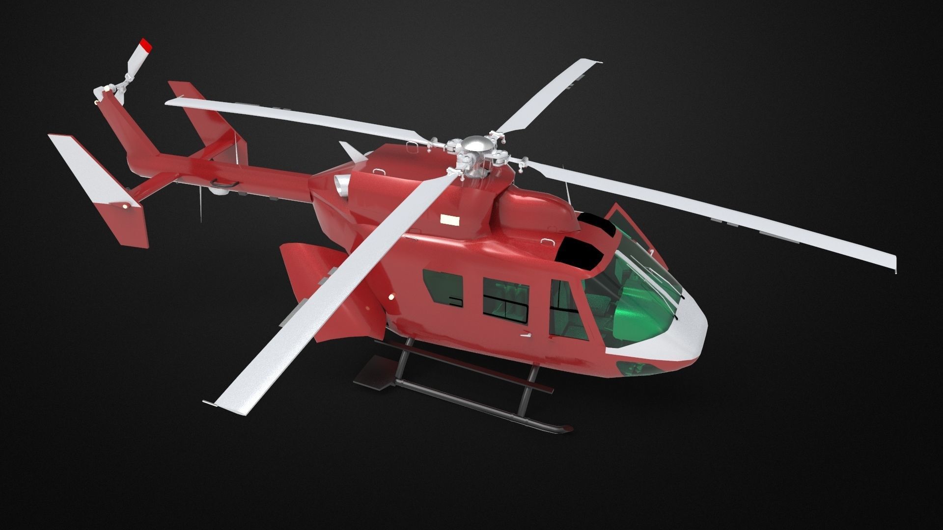 MBB Kawasaki BK 117 3D model | CGTrader