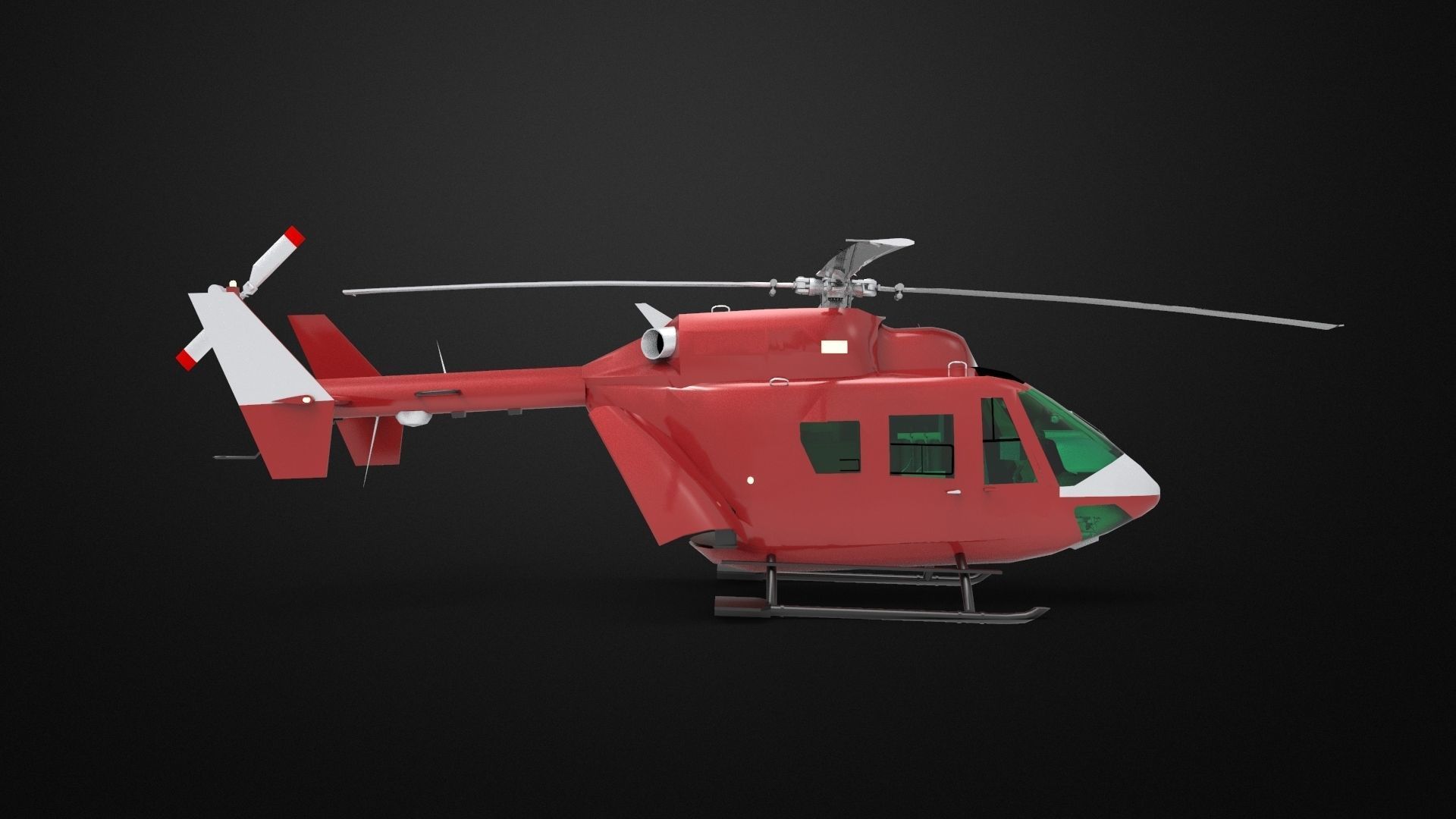 MBB Kawasaki BK 117 3D model | CGTrader