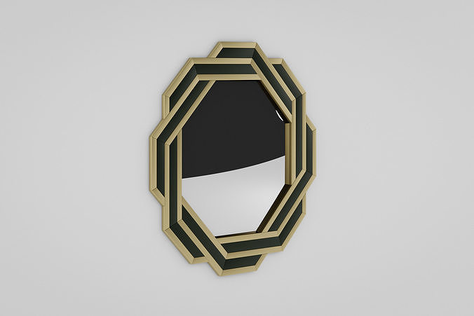 3D model Mirror art deco VR / AR / low-poly | CGTrader