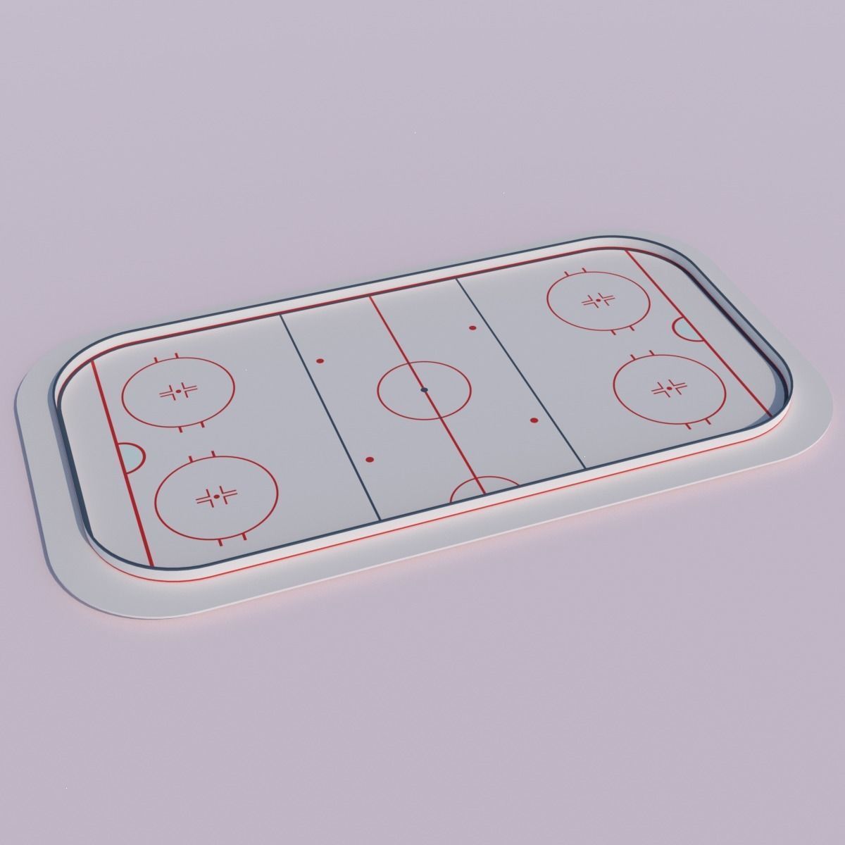 3D model Cartoon Ice Hockey Rink VR / AR / low-poly | CGTrader