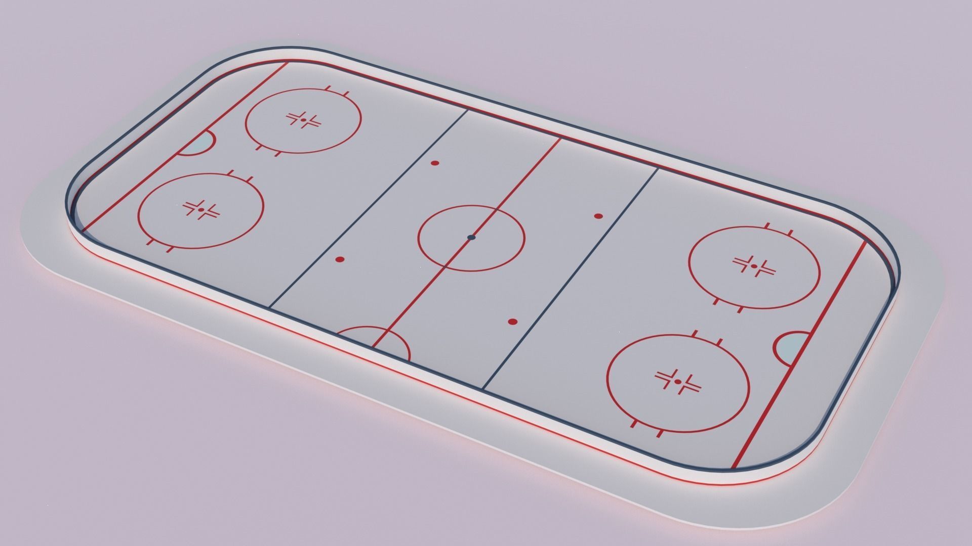 3D model Cartoon Ice Hockey Rink VR / AR / low-poly | CGTrader