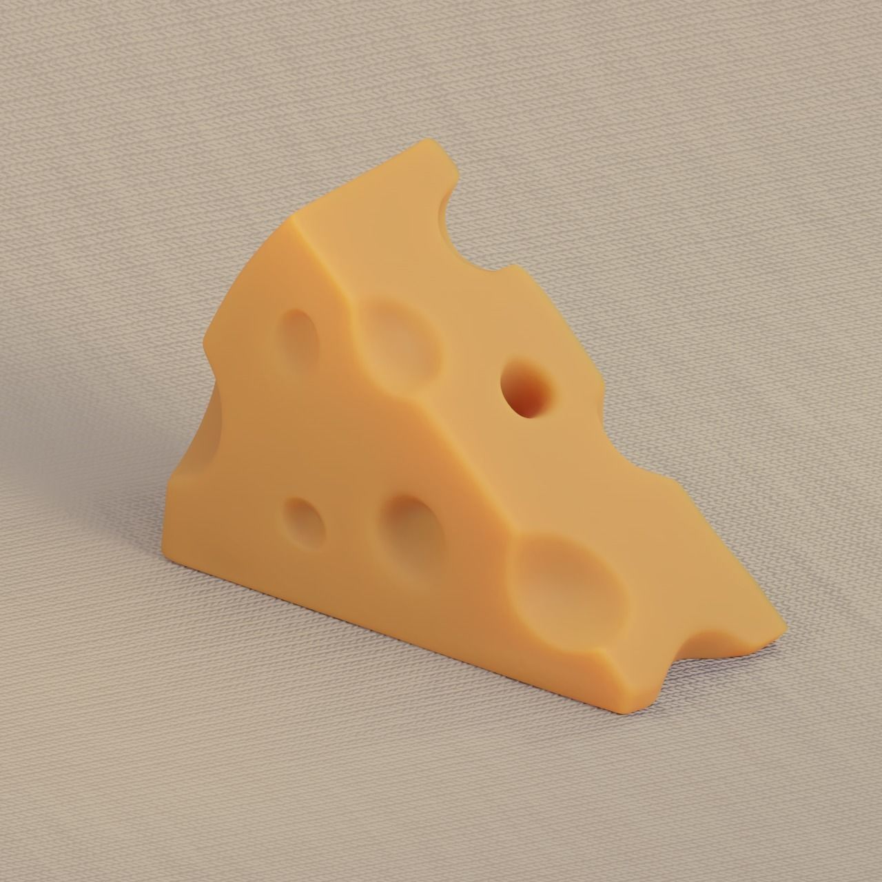 3D model Cheese low-poly and subdiv VR / AR / low-poly | CGTrader