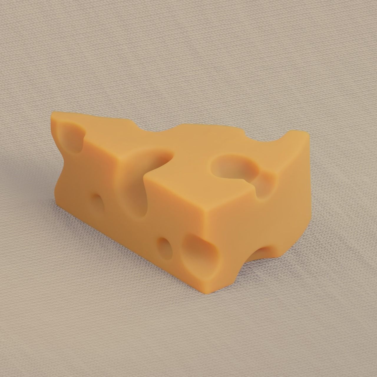 3D model Cheese low-poly and subdiv VR / AR / low-poly | CGTrader