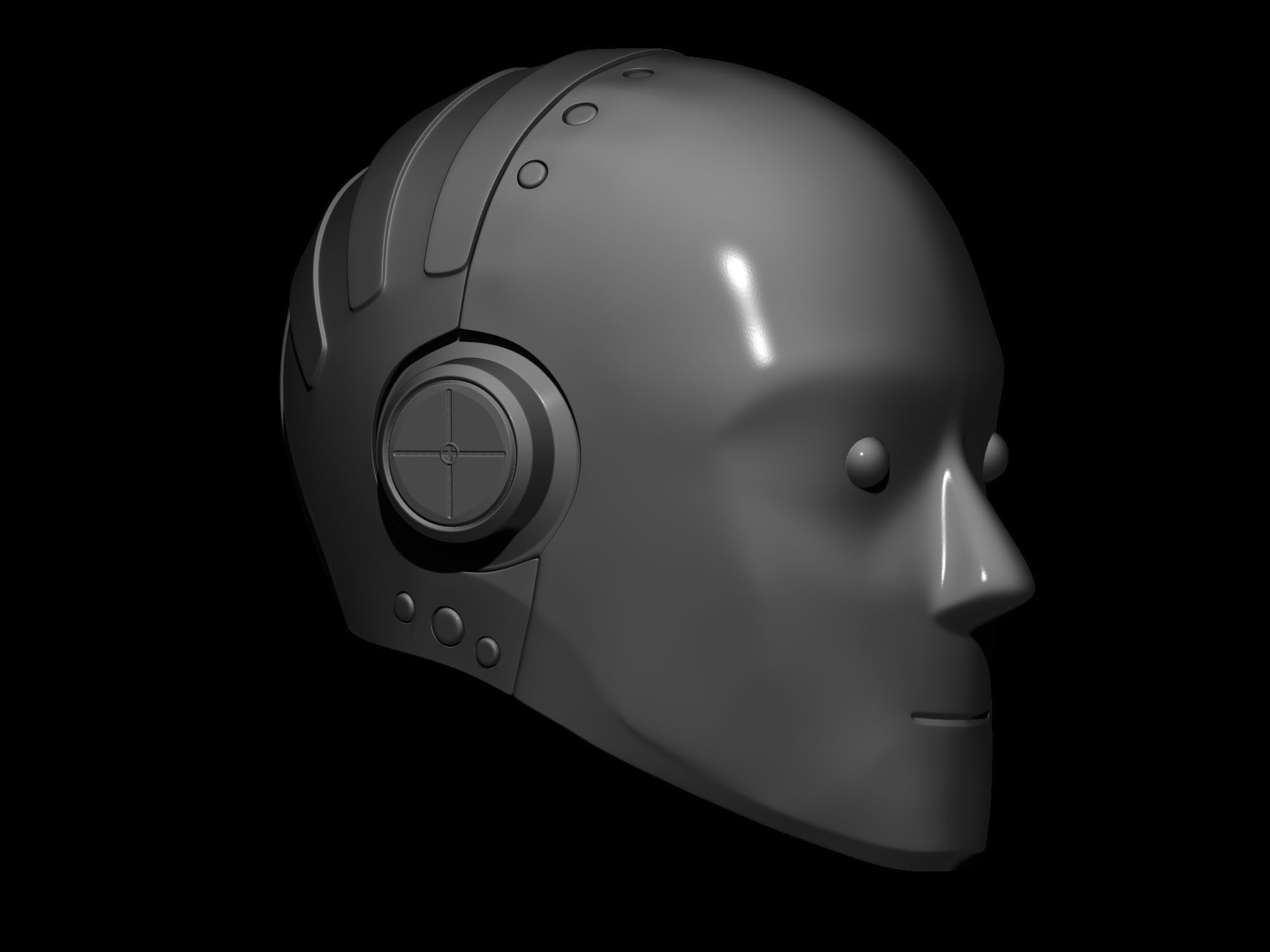 Robot crash dummy helmet 3D model 3D printable | CGTrader