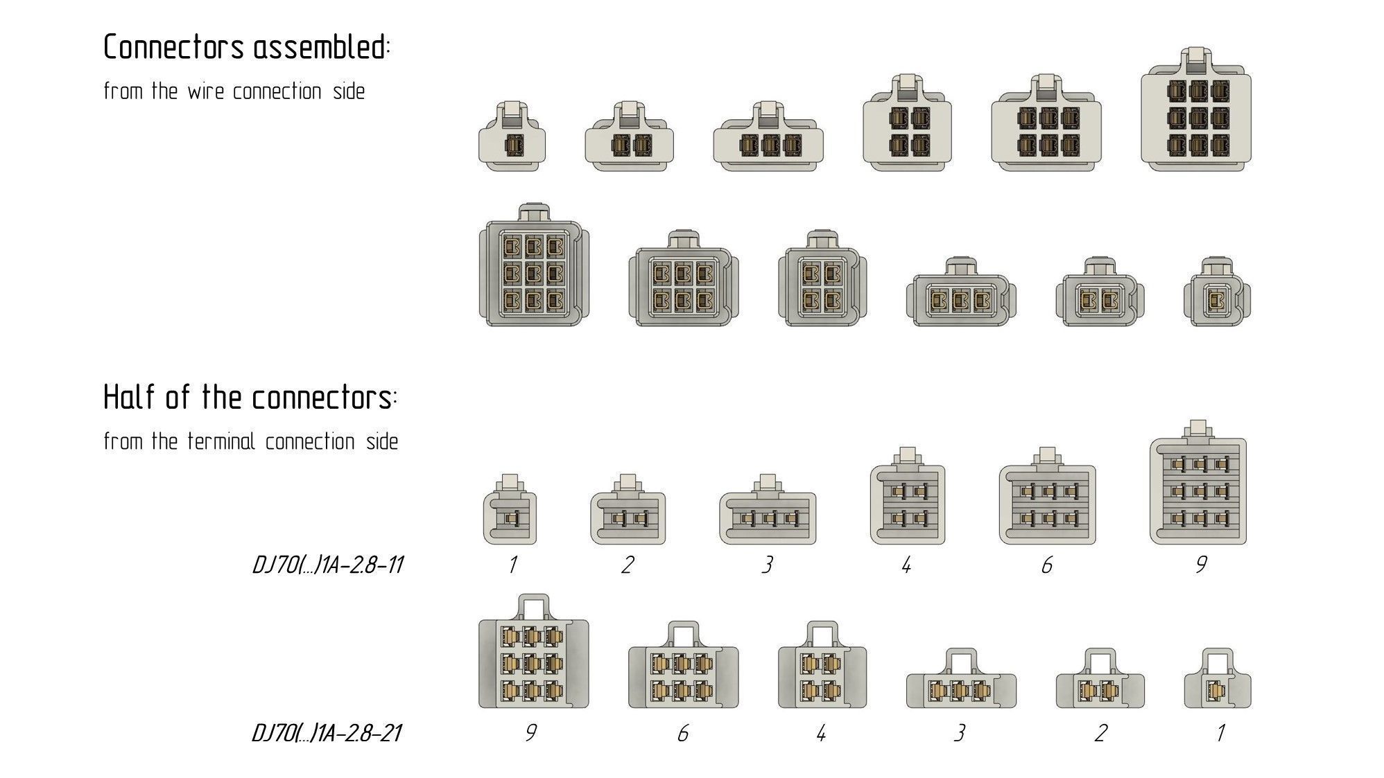 Car Connectors DJ70 3D model 3D printable | CGTrader