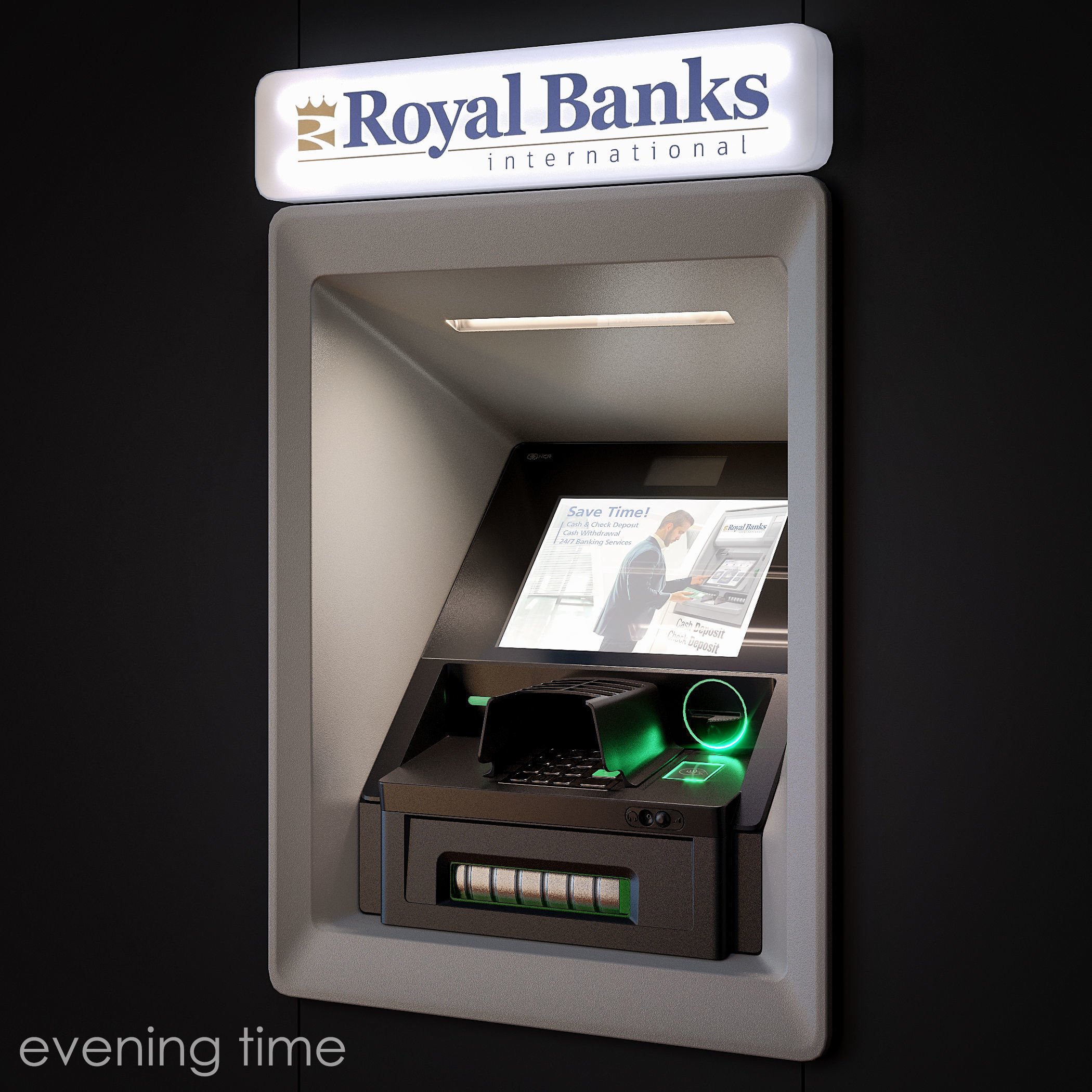 ATM machine 3D model | CGTrader