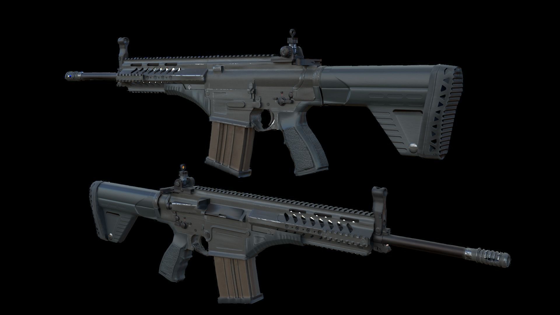 Assault Rifle Collection VR / AR / low-poly | CGTrader