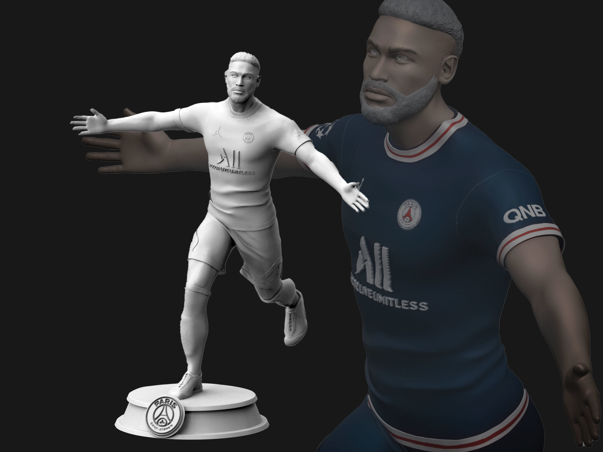 Neymar JR 3D Printable 2 3D model 3D printable | CGTrader