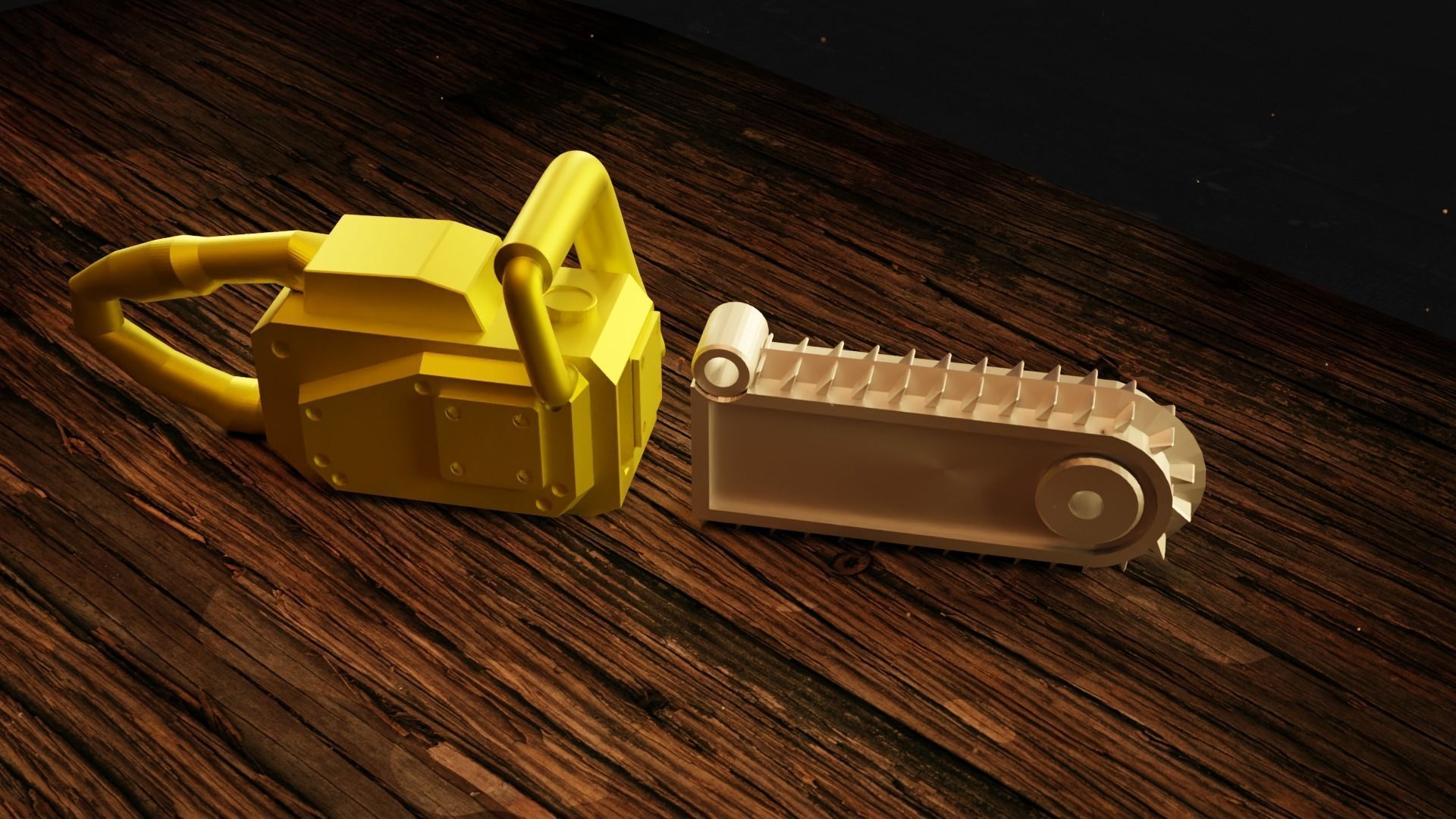 Chainsaw USB Stick 3D model 3D printable | CGTrader