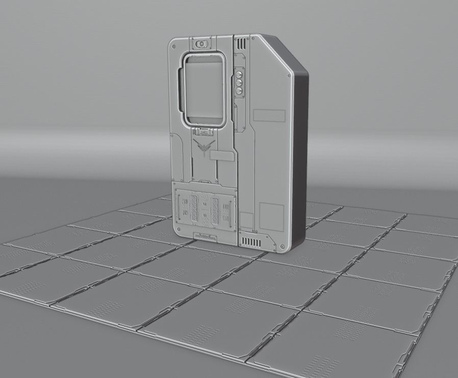 Hard surface door 3D model | CGTrader
