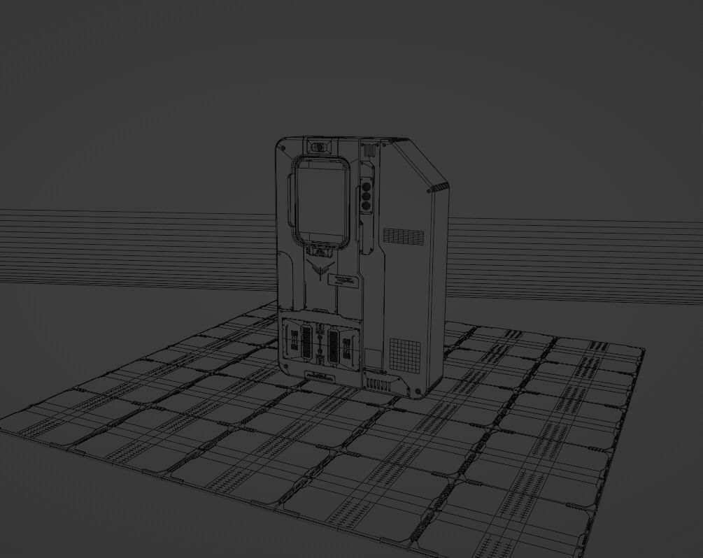 Hard surface door 3D model | CGTrader