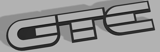 Vauxhall opel GTE logo badge 3D model 3D printable | CGTrader