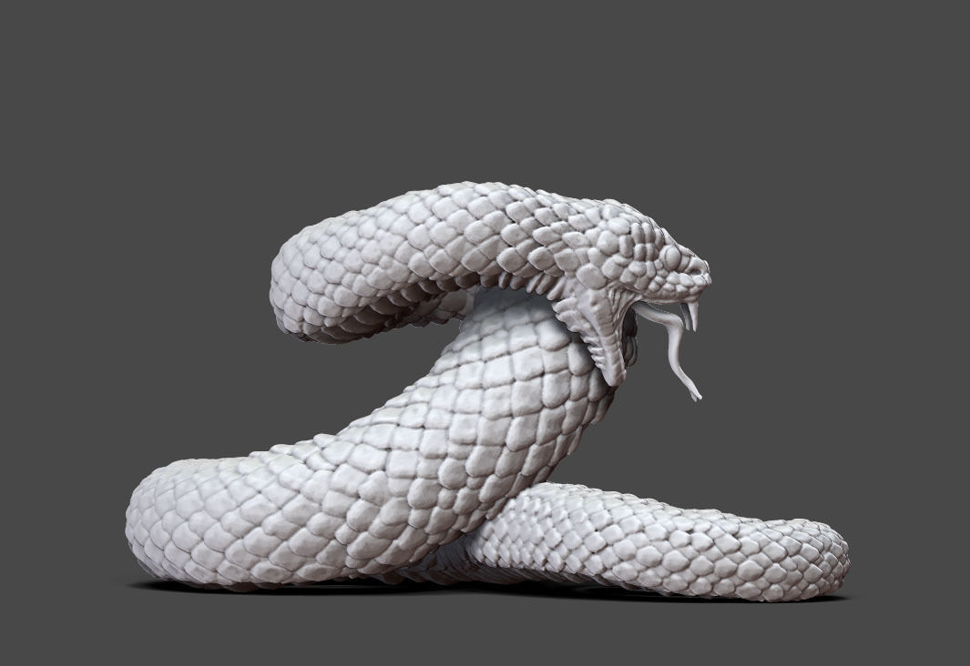Giant snake - 54 mm 3D model 3D printable | CGTrader