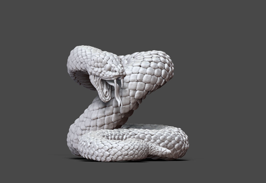 Giant snake - 54 mm 3D model 3D printable | CGTrader