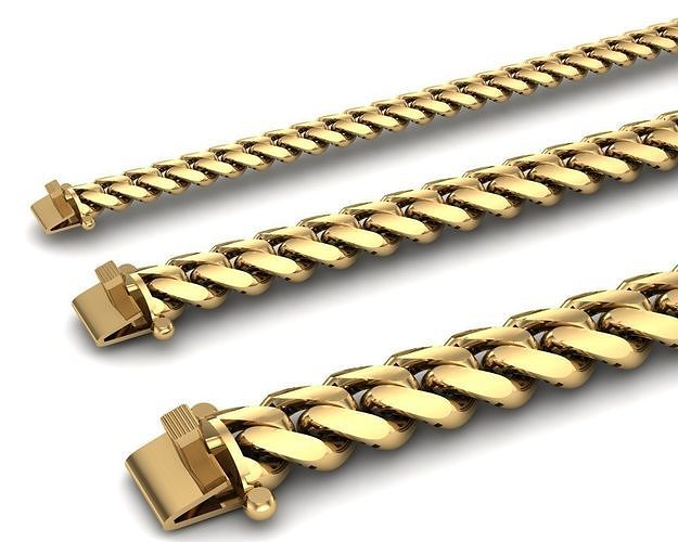 Hollow chain three sizes just STL 3D model | CGTrader