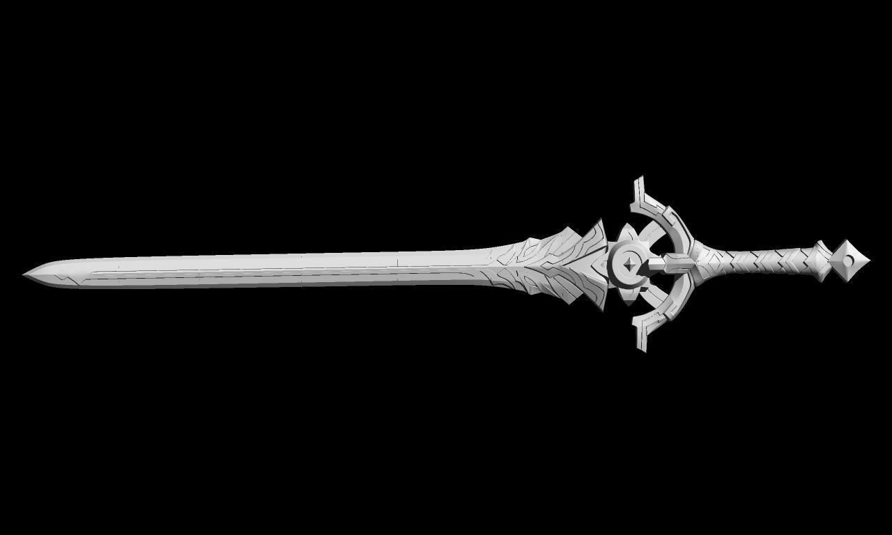 genshin impact Cinnabar Spindle Albedo sword 3D model 3D printable ...