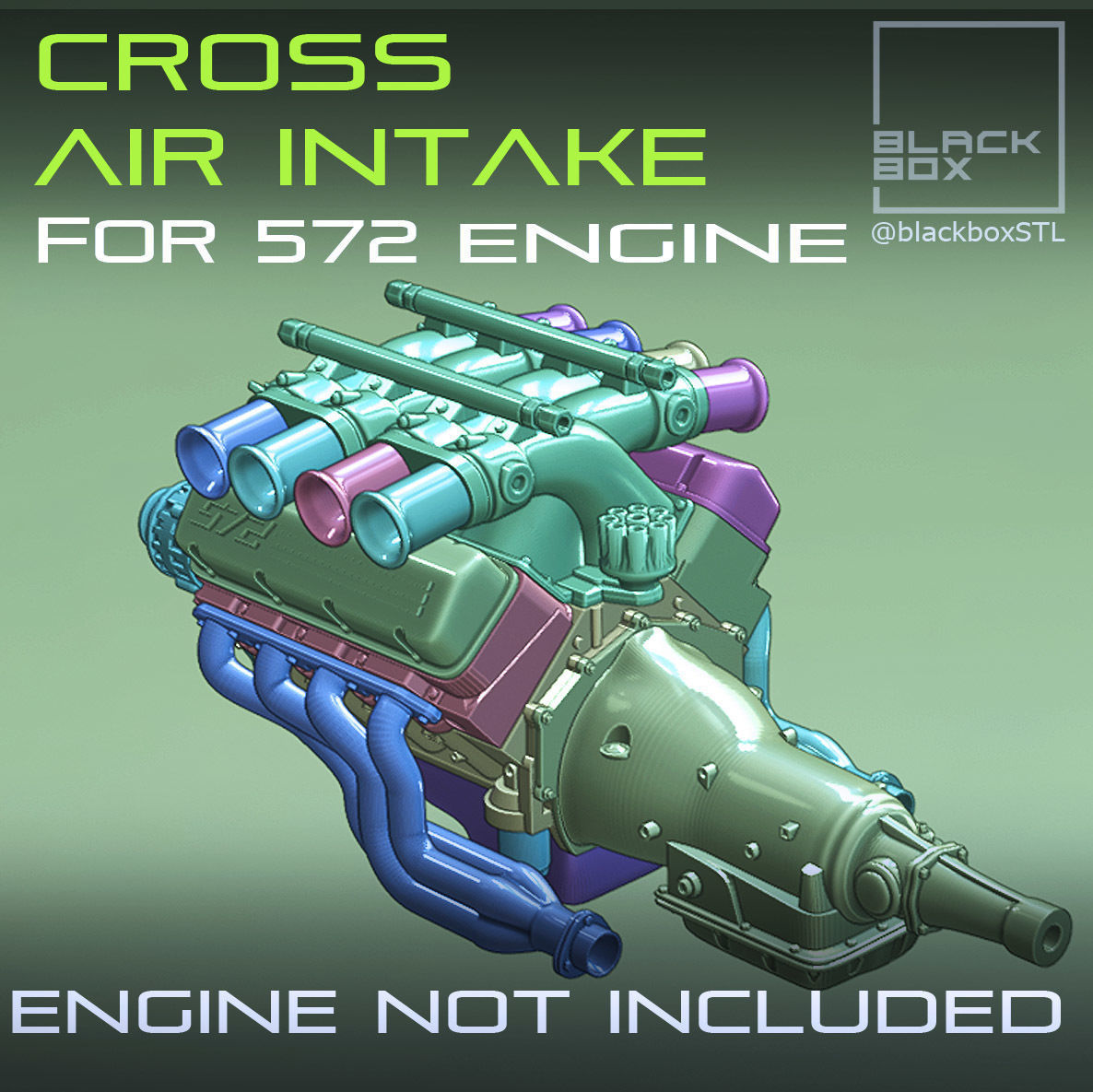 Cross Velocity Stack set for 572 ENGINE 1-24th 3D model 3D printable ...