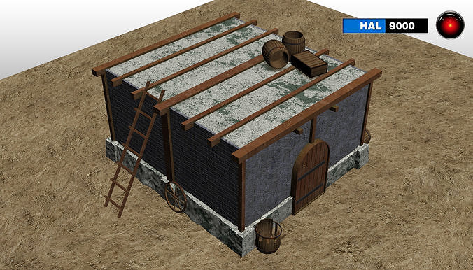 Medieval Silo free 3D model | CGTrader